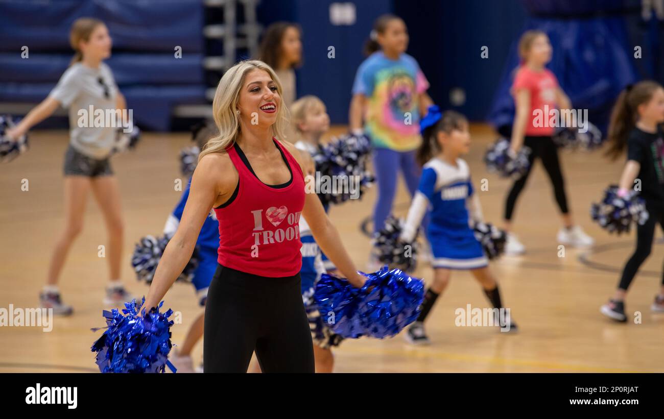 Julia DelSangro, a cheerleader with the Indianapolis Colts, performs a ...