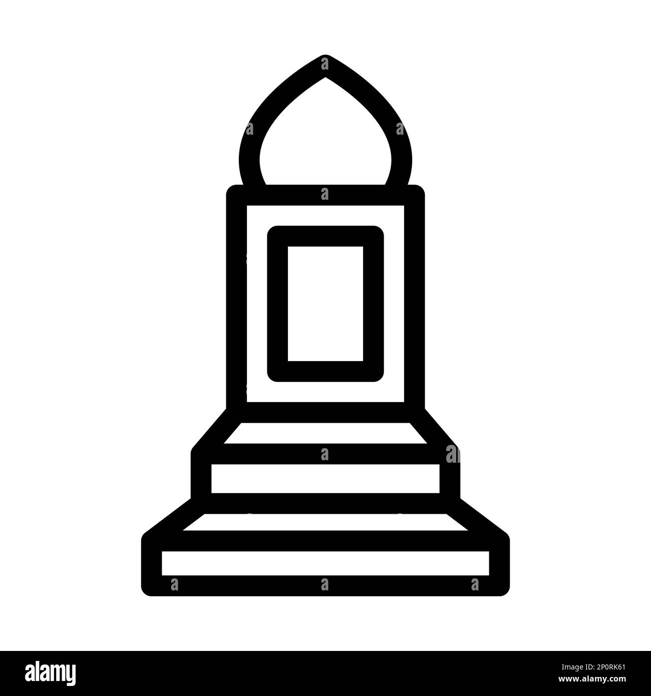 Mimbar Vector Thick Line Icon For Personal And Commercial Use Stock Photo - Alamy