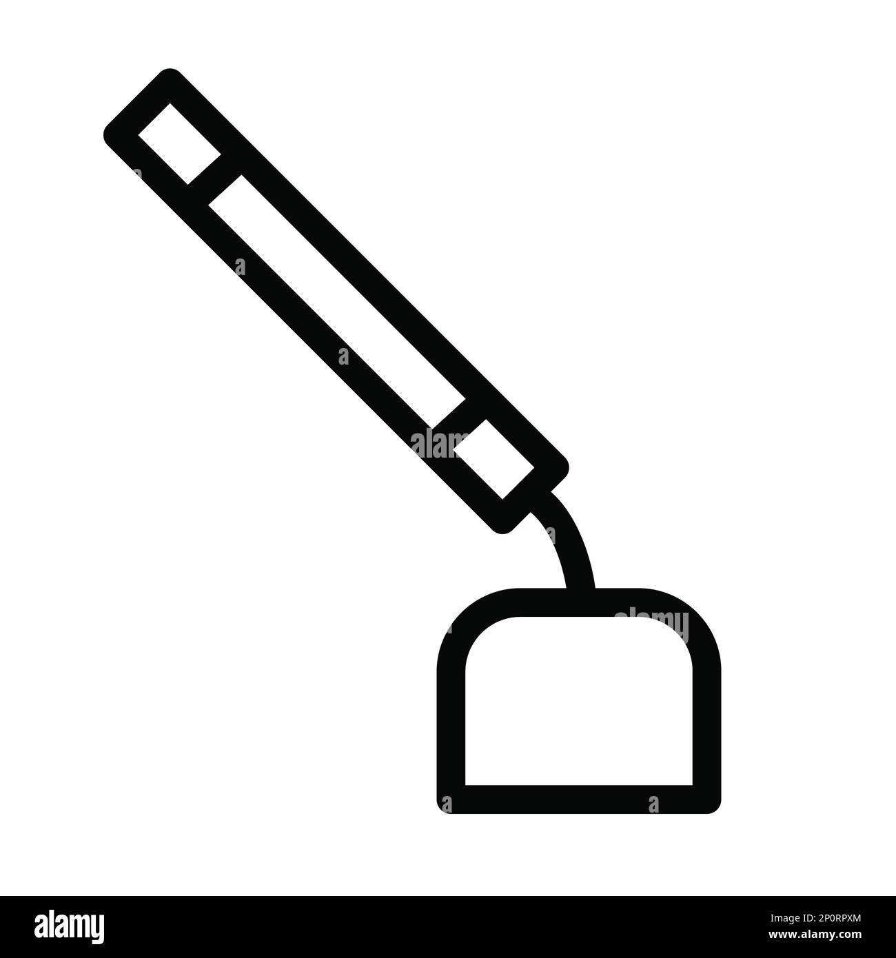 Hoe Vector Thick Line Icon For Personal And Commercial Use Stock Photo ...