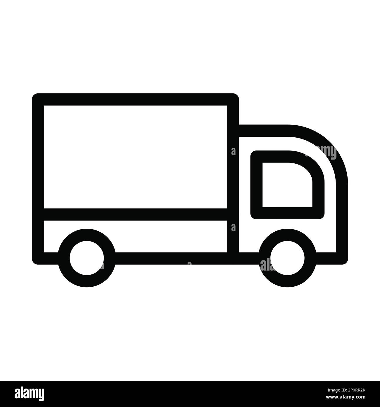 Truck Vector Thick Line Icon For Personal And Commercial Use Stock Photo - Alamy