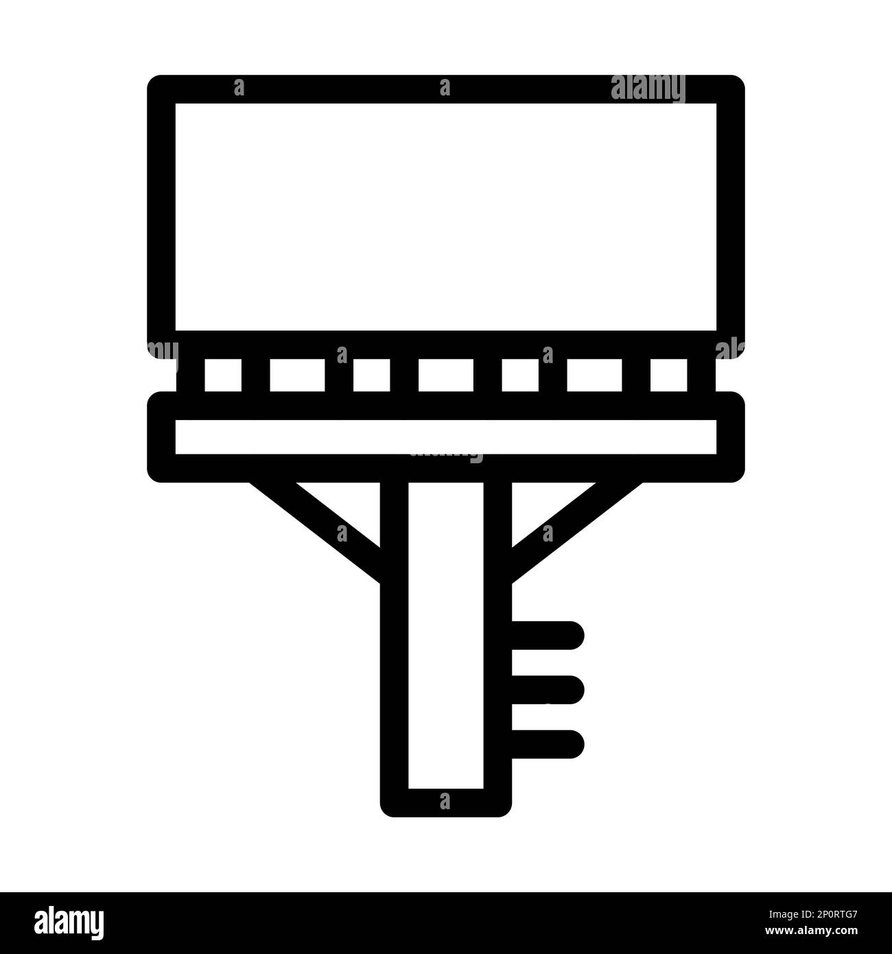 Billboards Vector Thick Line Icon For Personal And Commercial Use Stock ...