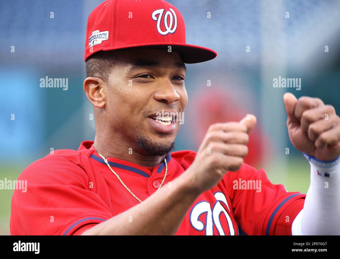 October 13 2016: Washington Nationals center fielder Ben Revere (9 ...
