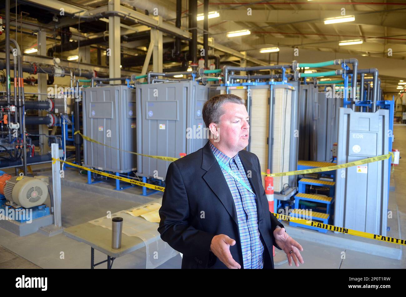 Chris Woodruff explains how Fort Irwin's new water treatment plant ...