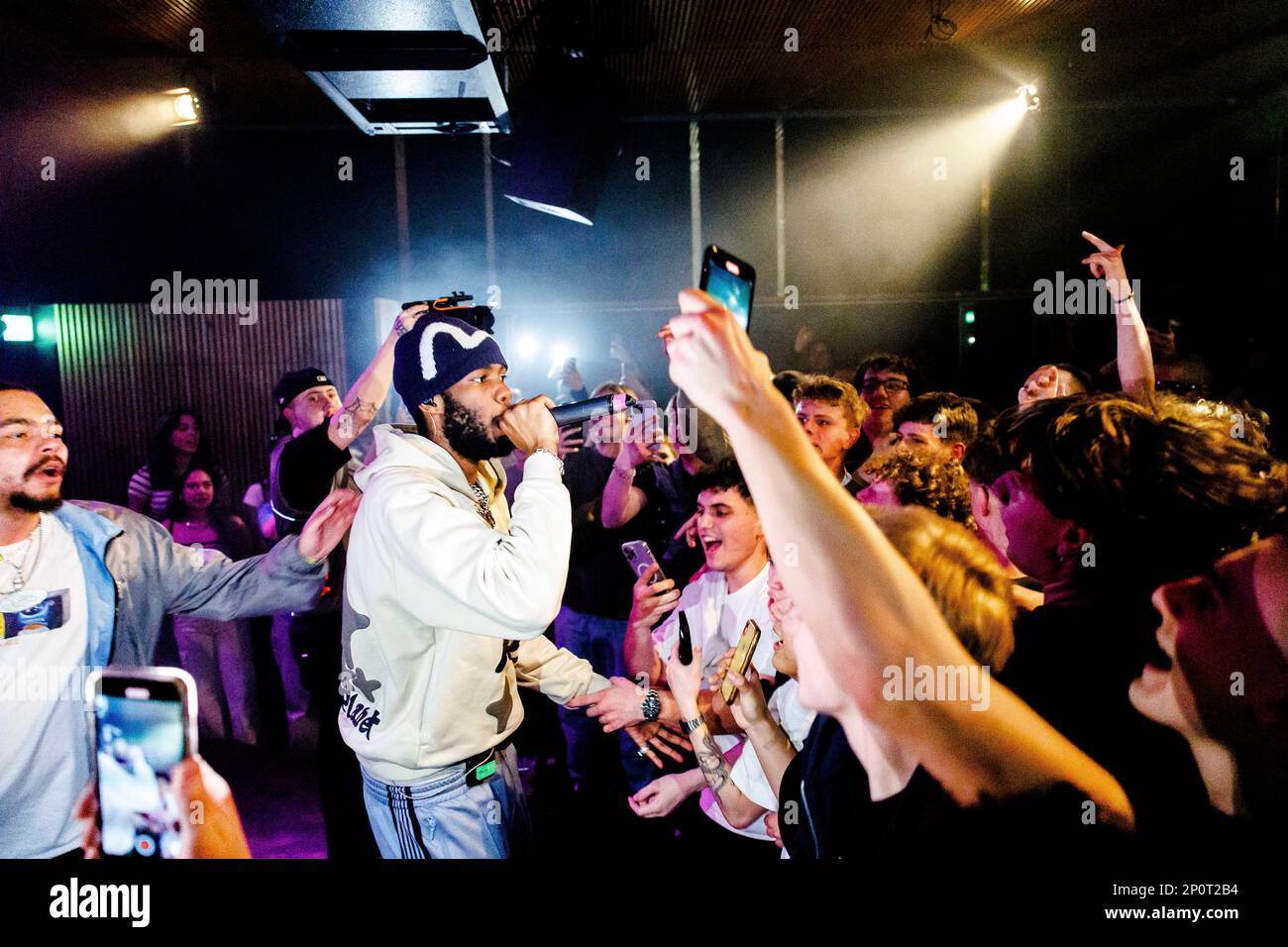 Copenhagen, Denmark. 26th, February 2023. The British rapper Sainte ...