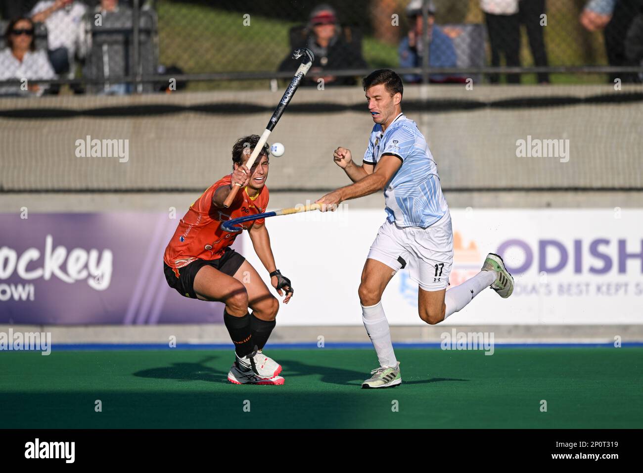 Hobart, Australia. 03rd Mar, 2023. Tom Craig (L) of Australia National ...
