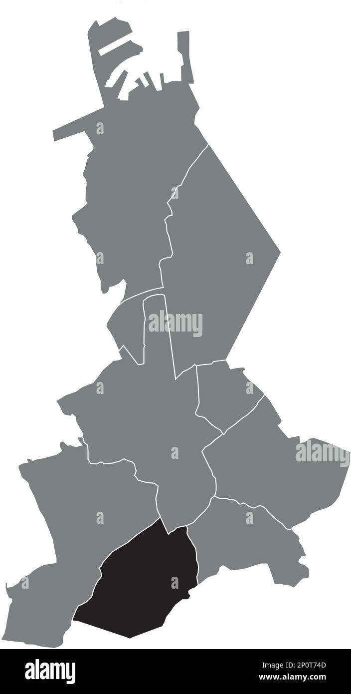 Locator map of the SINT-MICHIELS SUBURB, BRUGES Stock Vector Image ...