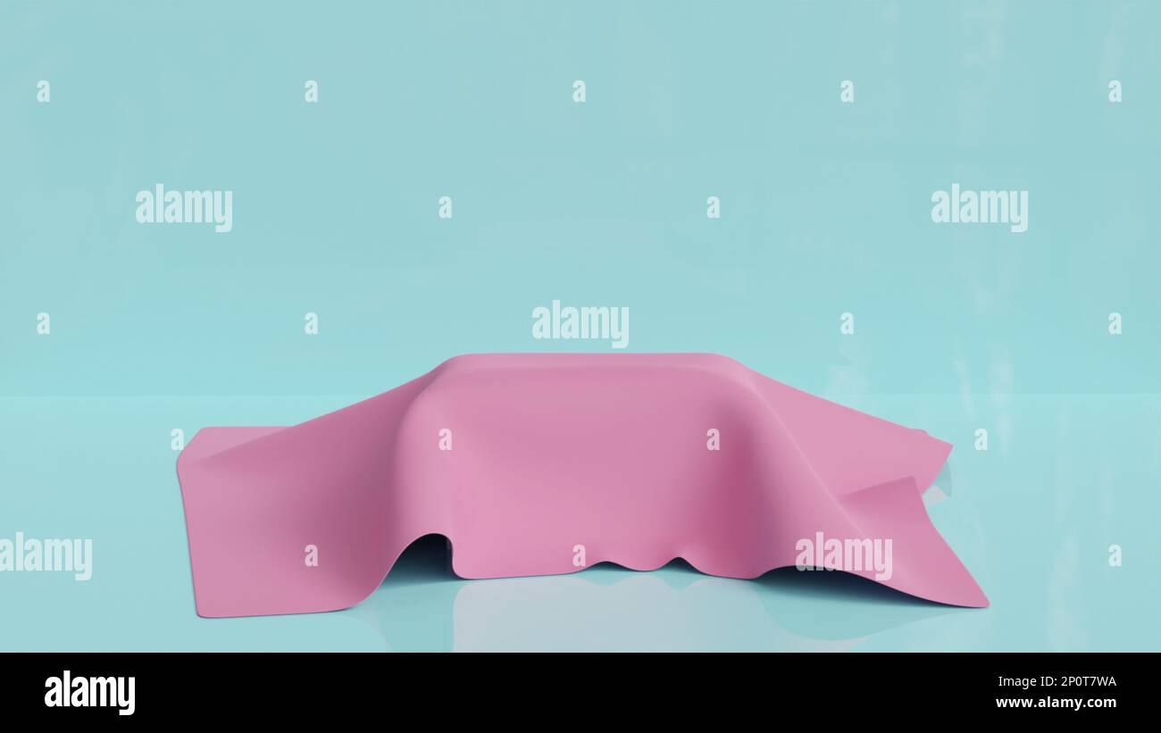 3d render abstract red blue background for product display Stock Photo ...