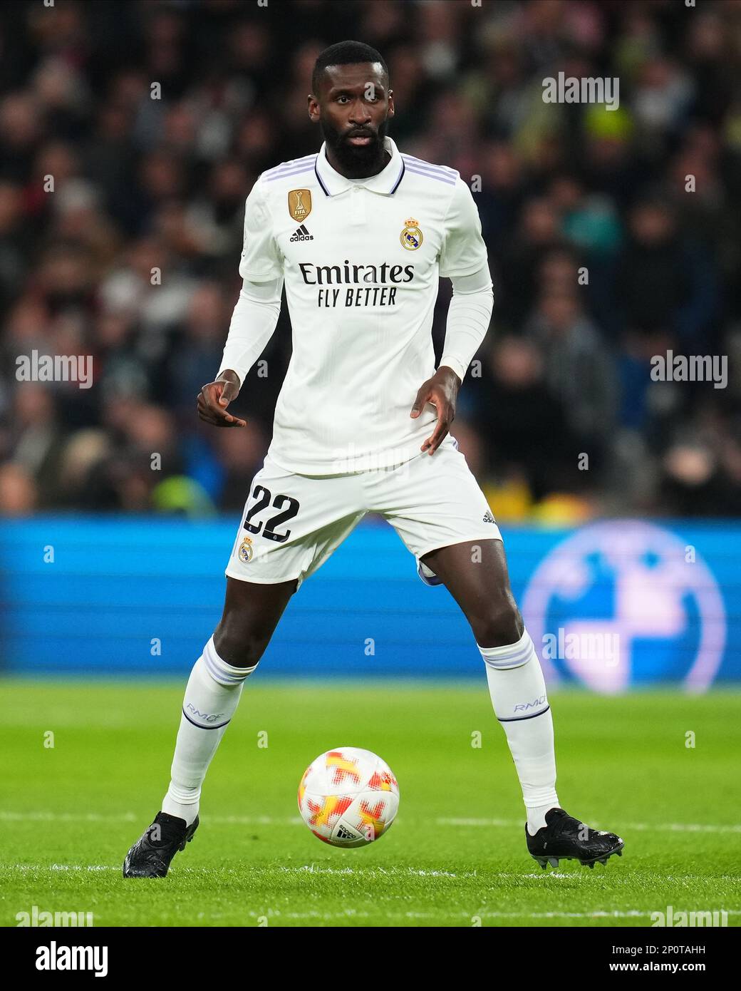 Antonio Rudiger of Real Madrid during the Copa del Rey match between ...