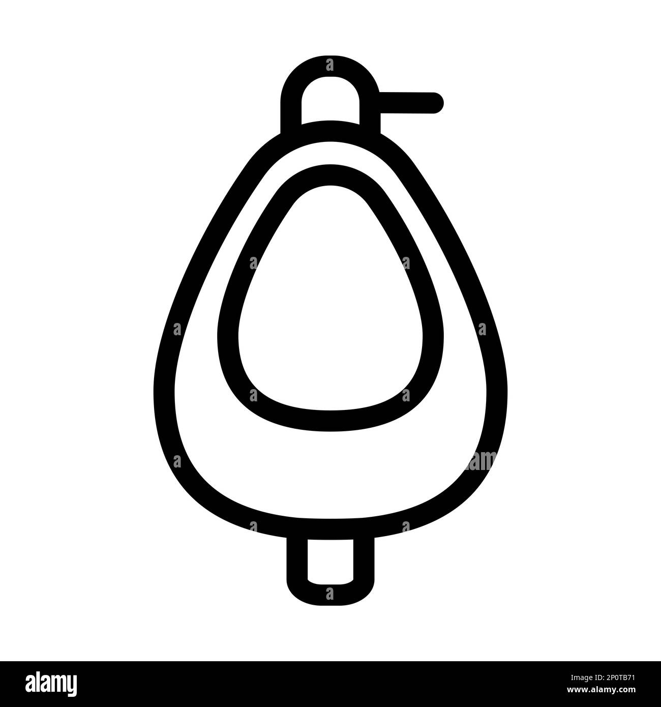 Urinal Thick Line Icon For Personal And Commercial Use Stock Photo - Alamy
