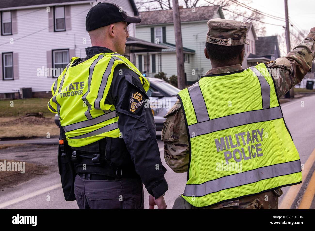 Pfc. David Torrence of the Ohio Army National Guard’s 135th Military ...