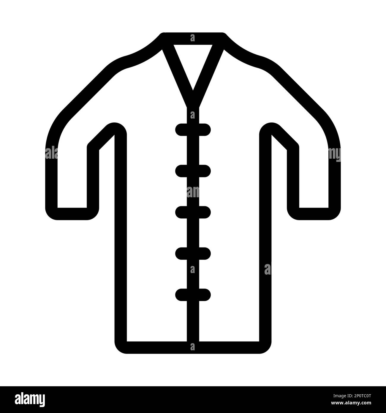 Lab Coat Vector Thick Line Icon For Personal And Commercial Use Stock ...