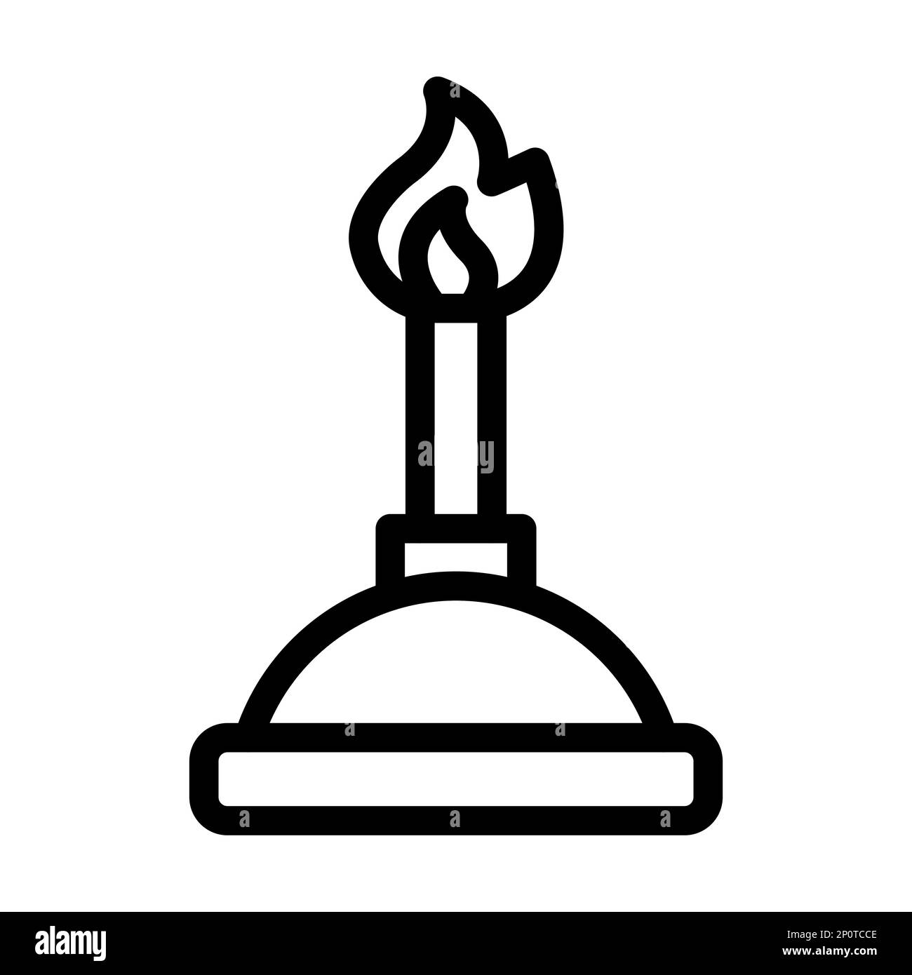 Bunsen Burner Vector Thick Line Icon For Personal And Commercial Use Stock Photo - Alamy