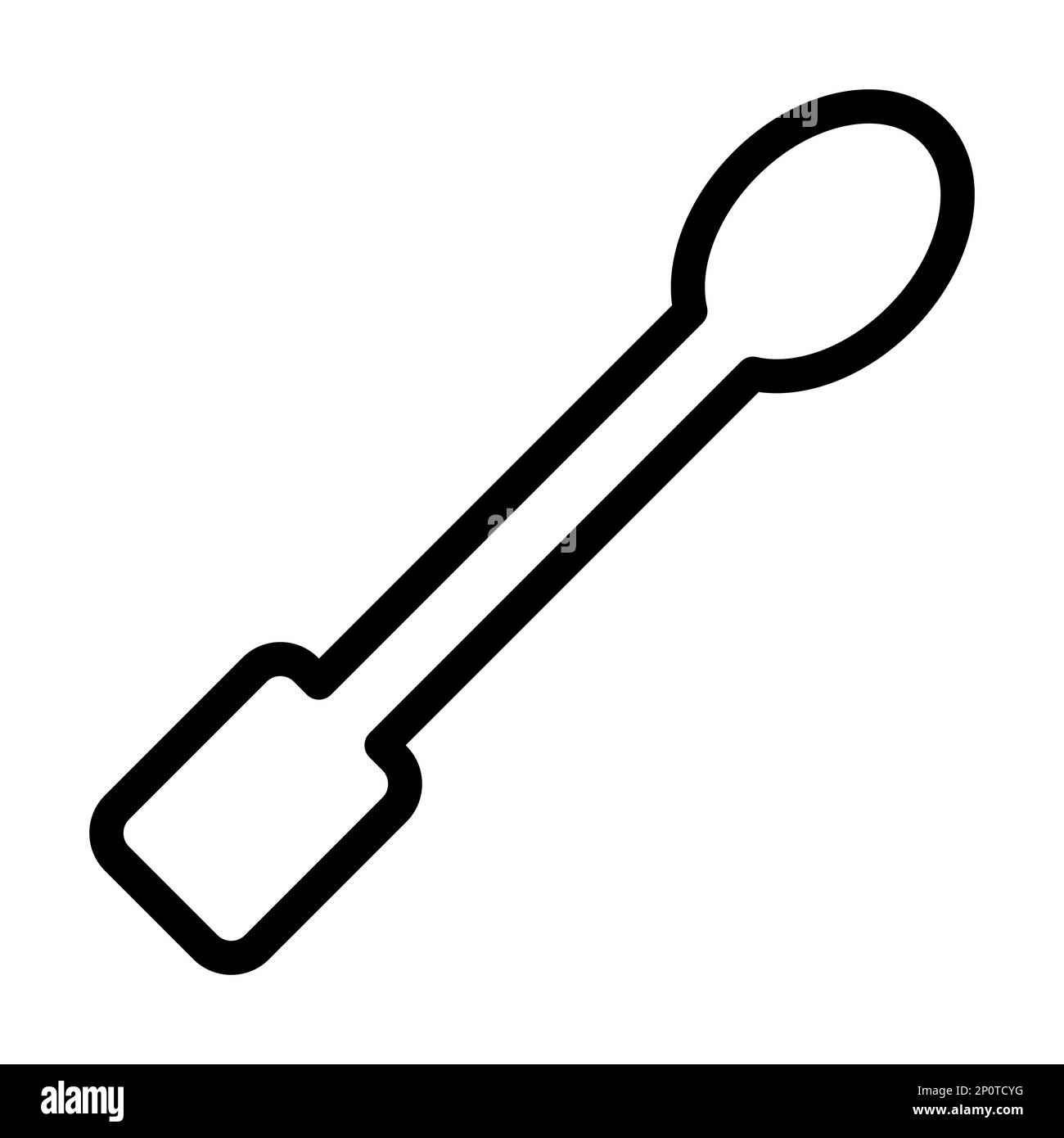 Spatula Vector Thick Line Icon For Personal And Commercial Use Stock ...