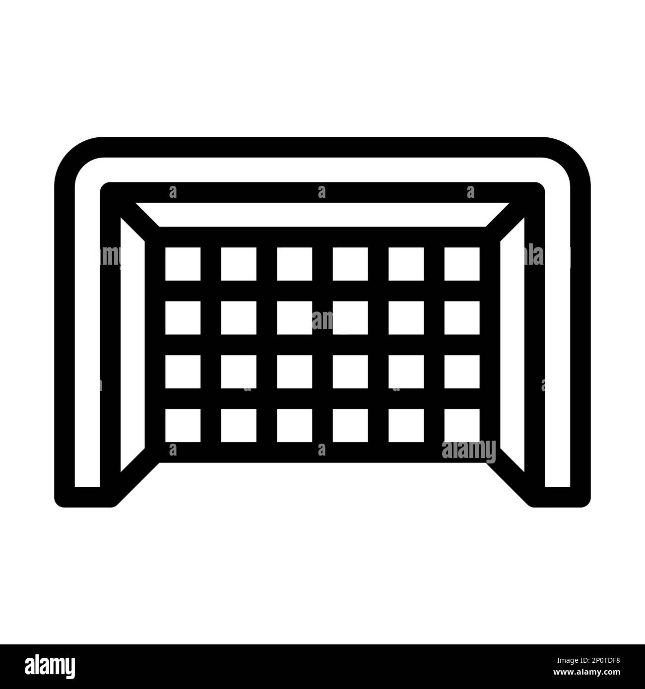Goal Post Vector Thick Line Icon For Personal And Commercial Use Stock ...