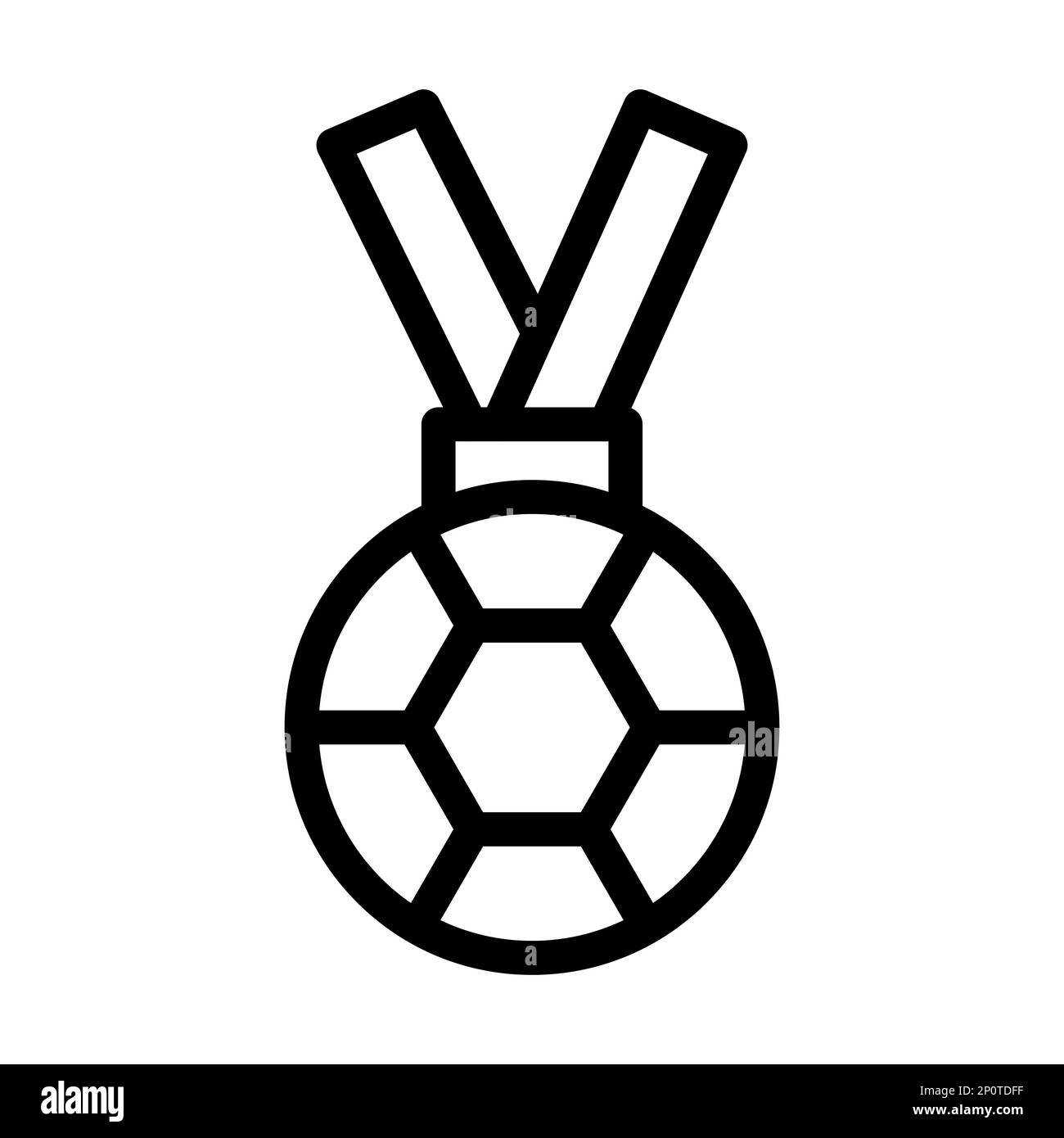 Medal Vector Thick Line Icon For Personal And Commercial Use Stock Photo - Alamy
