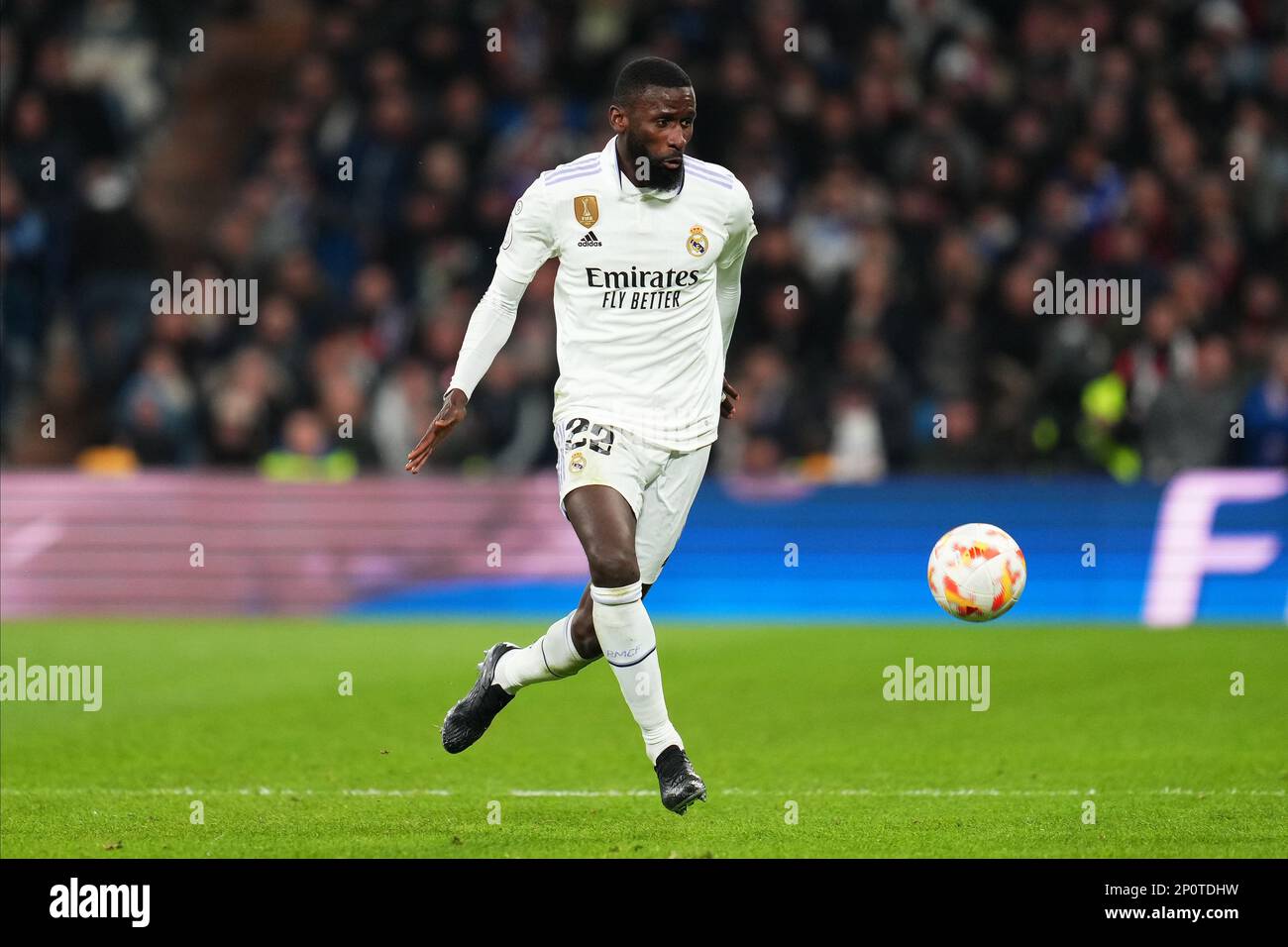 Antonio Rudiger of Real Madrid during the Copa del Rey match between ...