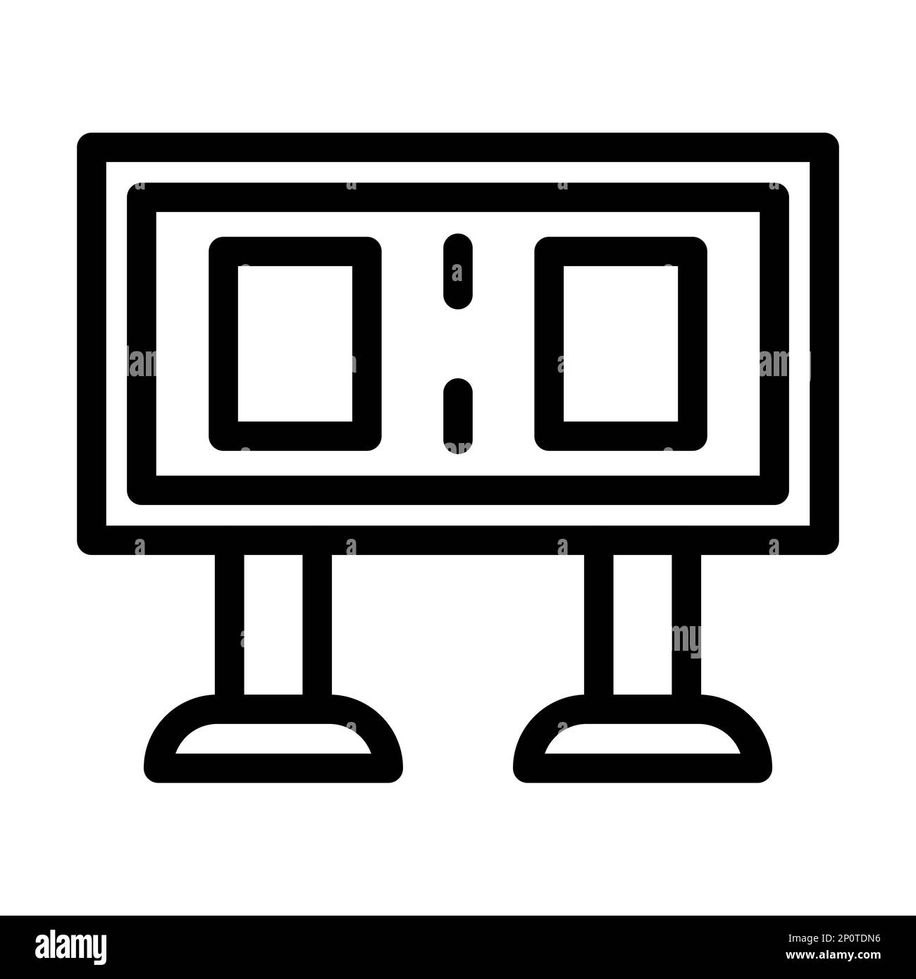Scoreboard Vector Thick Line Icon For Personal And Commercial Use Stock Photo - Alamy