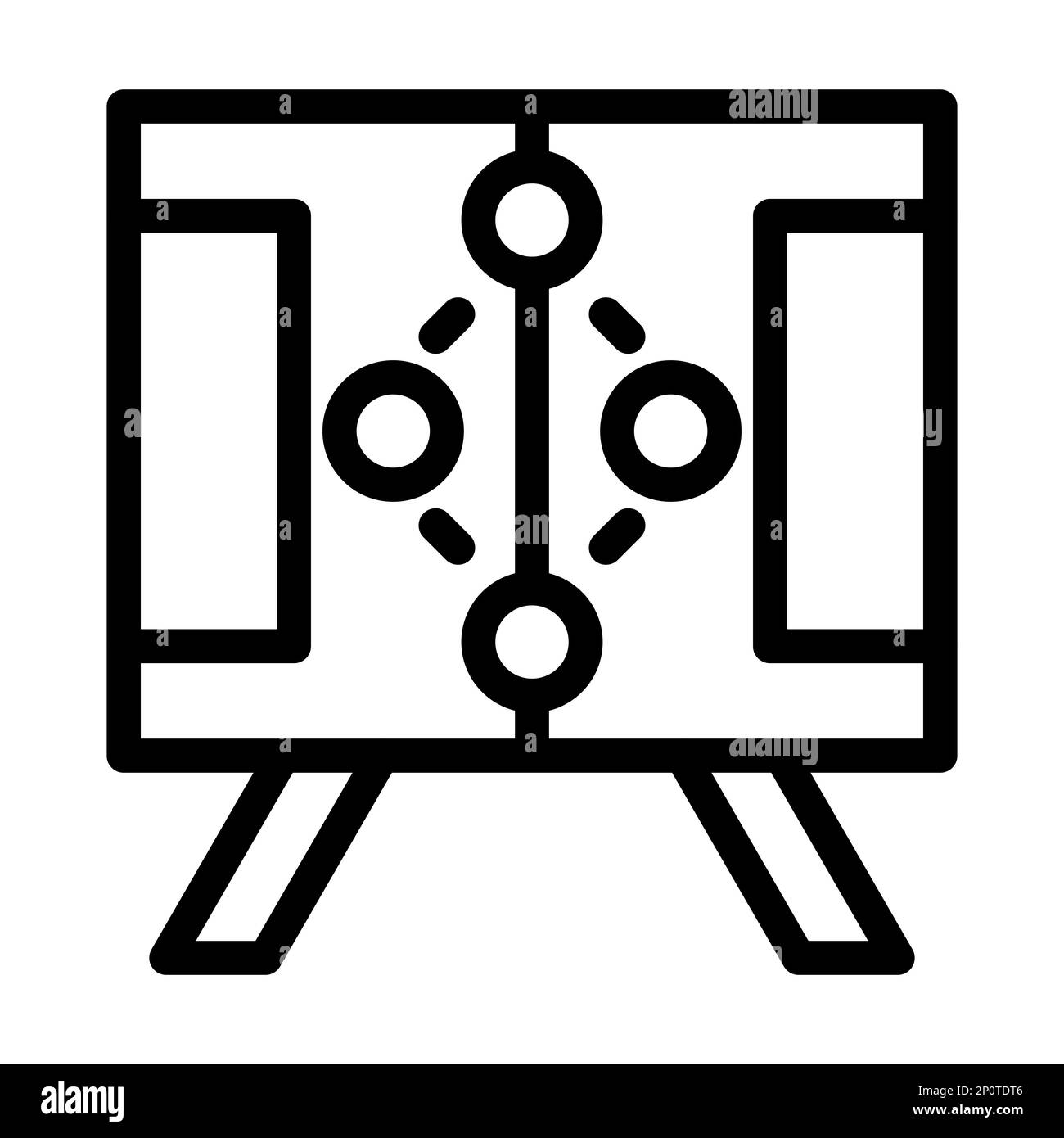 Football Strategy Vector Thick Line Icon For Personal And Commercial ...