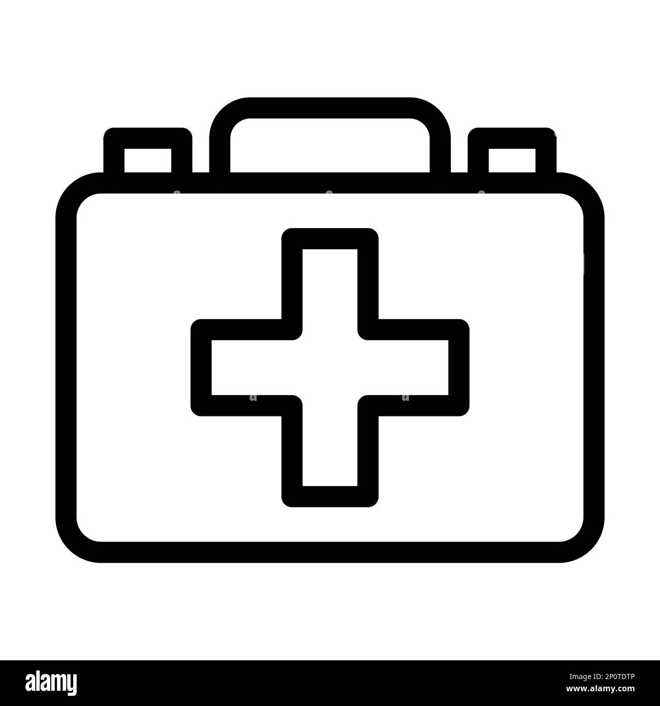 Medical Kit Vector Thick Line Icon For Personal And Commercial Use ...