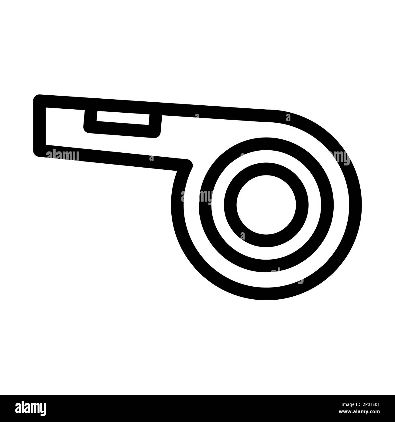 Whistle Vector Thick Line Icon For Personal And Commercial Use Stock Photo - Alamy