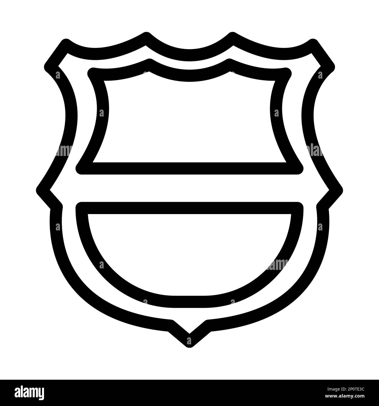 Football Badge Vector Thick Line Icon For Personal And Commercial Use Stock Photo - Alamy