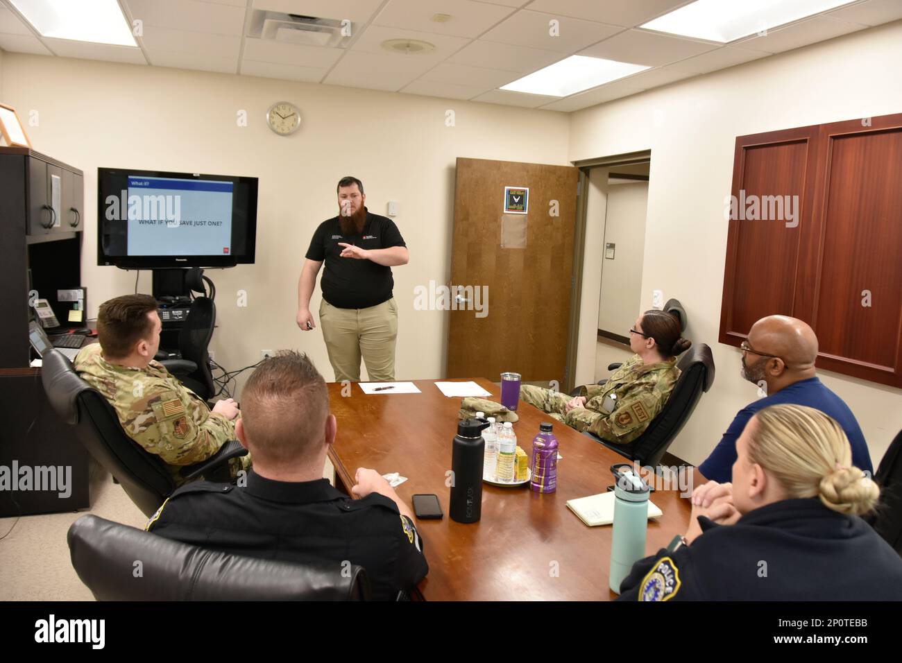 Personnel from several Arnold Air Force Base organizations attend an ...