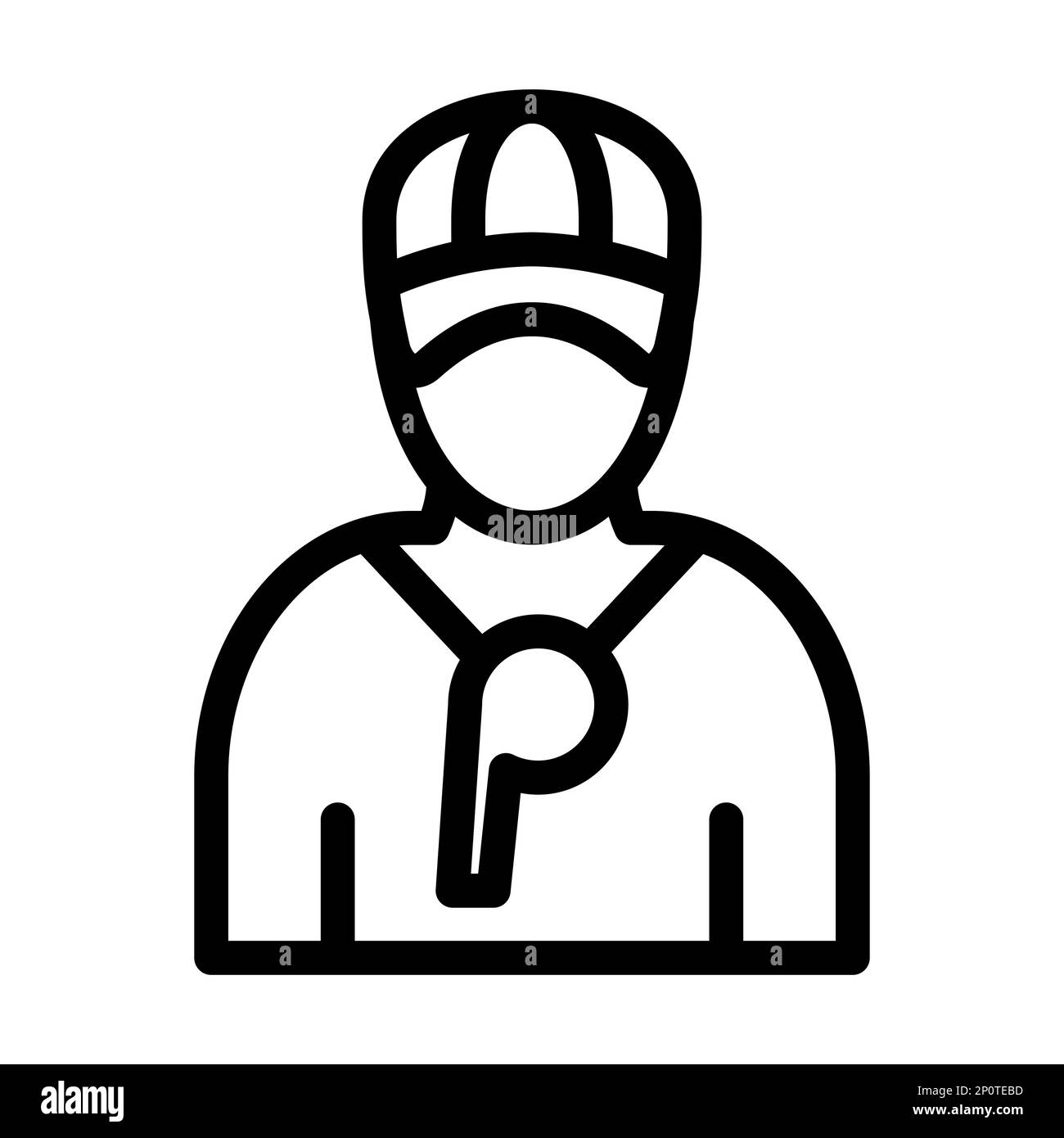 Coach Vector Thick Line Icon For Personal And Commercial Use Stock Photo - Alamy