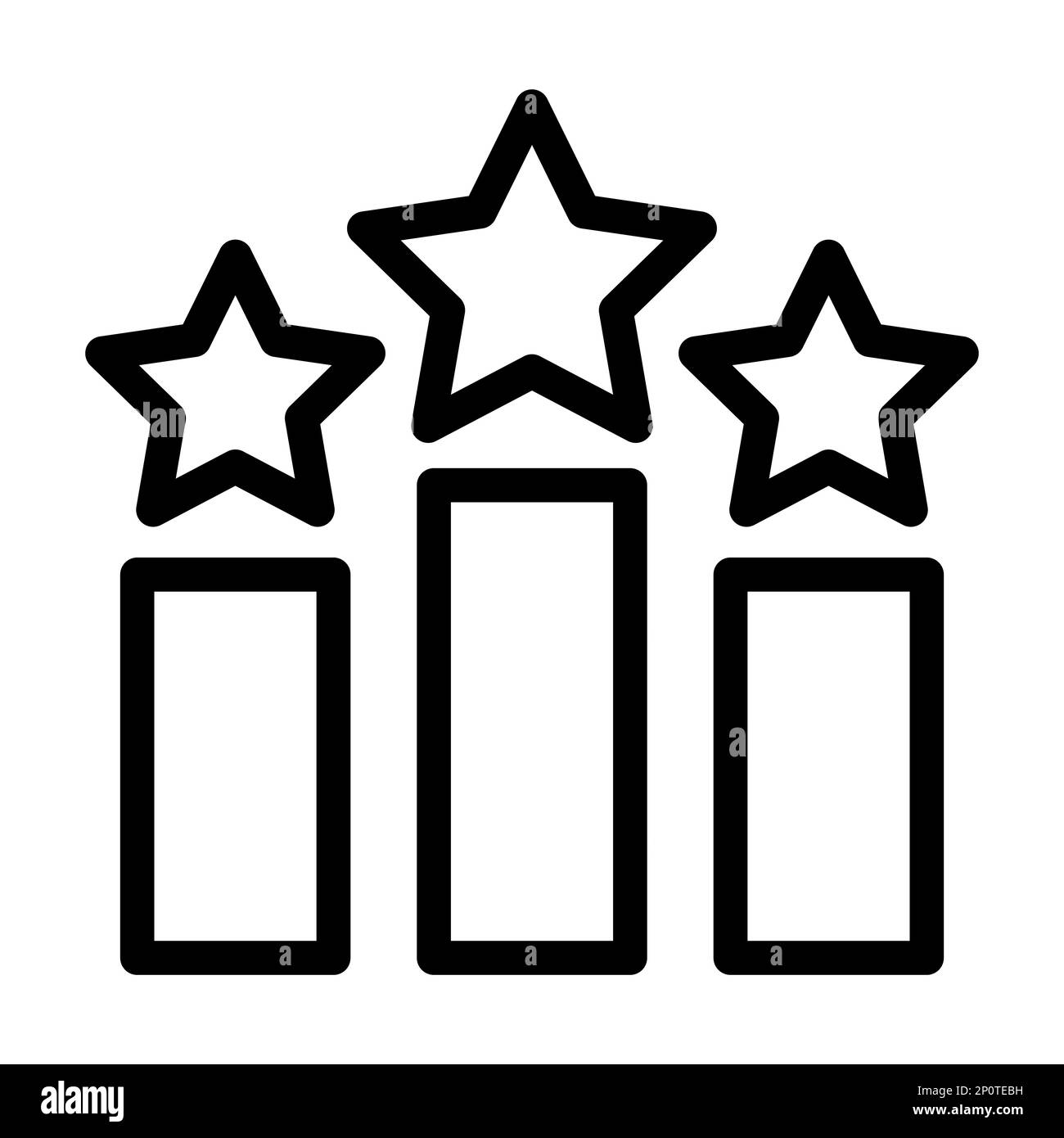 Podium Vector Thick Line Icon For Personal And Commercial Use Stock Photo - Alamy