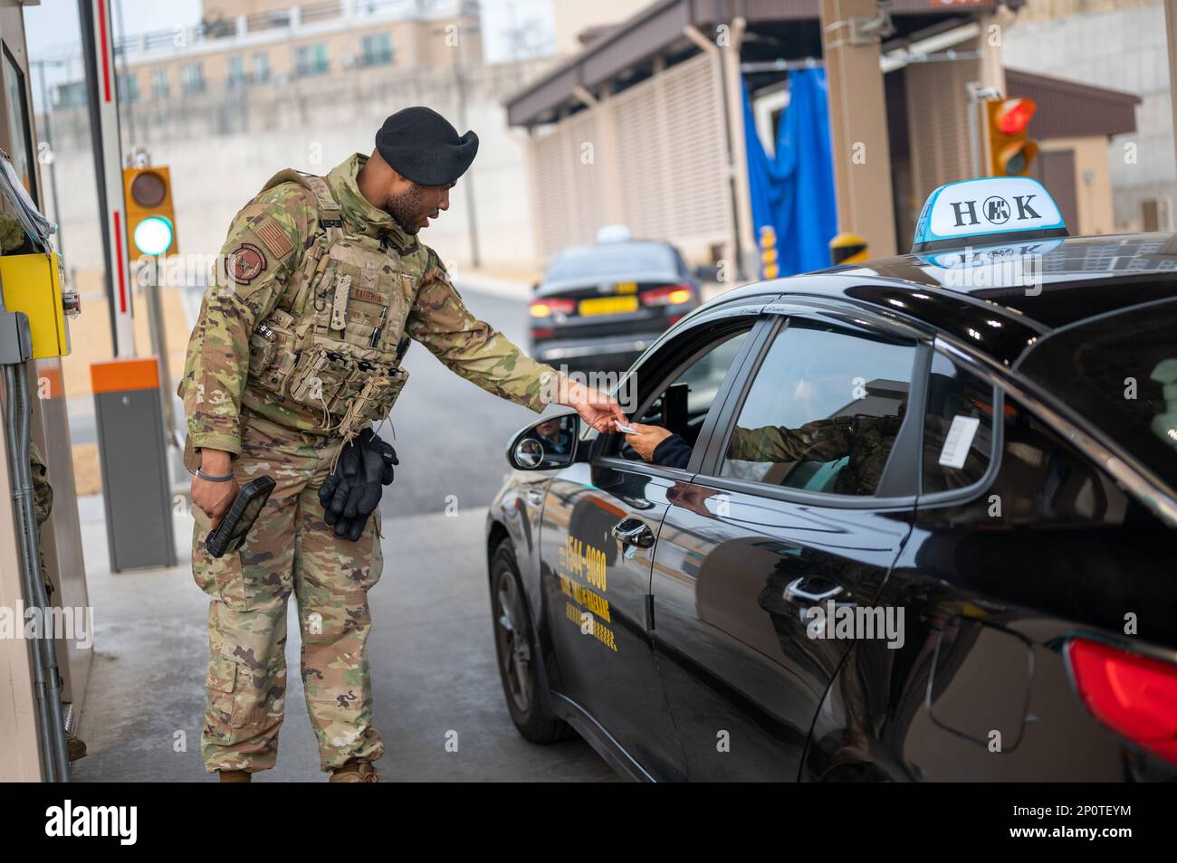 U.S. Air Force Airman 1st Class Joshua Kabemba, 51st Security Forces ...