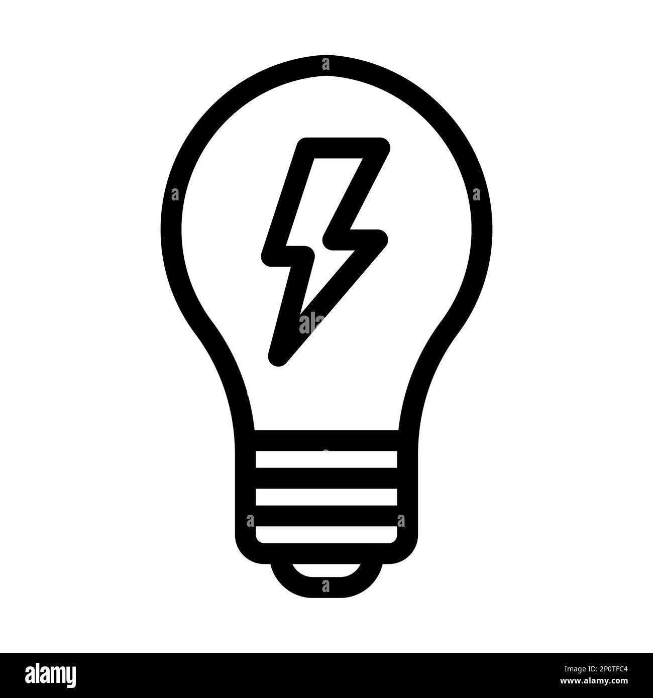 Energy Efficiency Vector Thick Line Icon For Personal And Commercial Use Stock Photo - Alamy