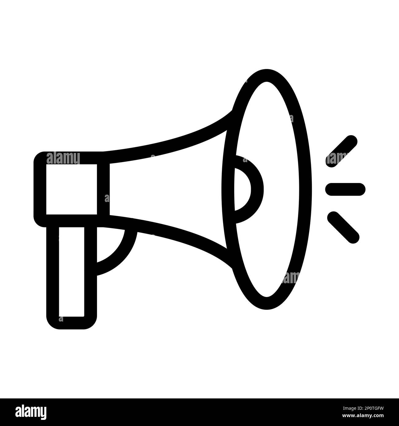 Raise Awareness Vector Thick Line Icon For Personal And Commercial Use Stock Photo - Alamy