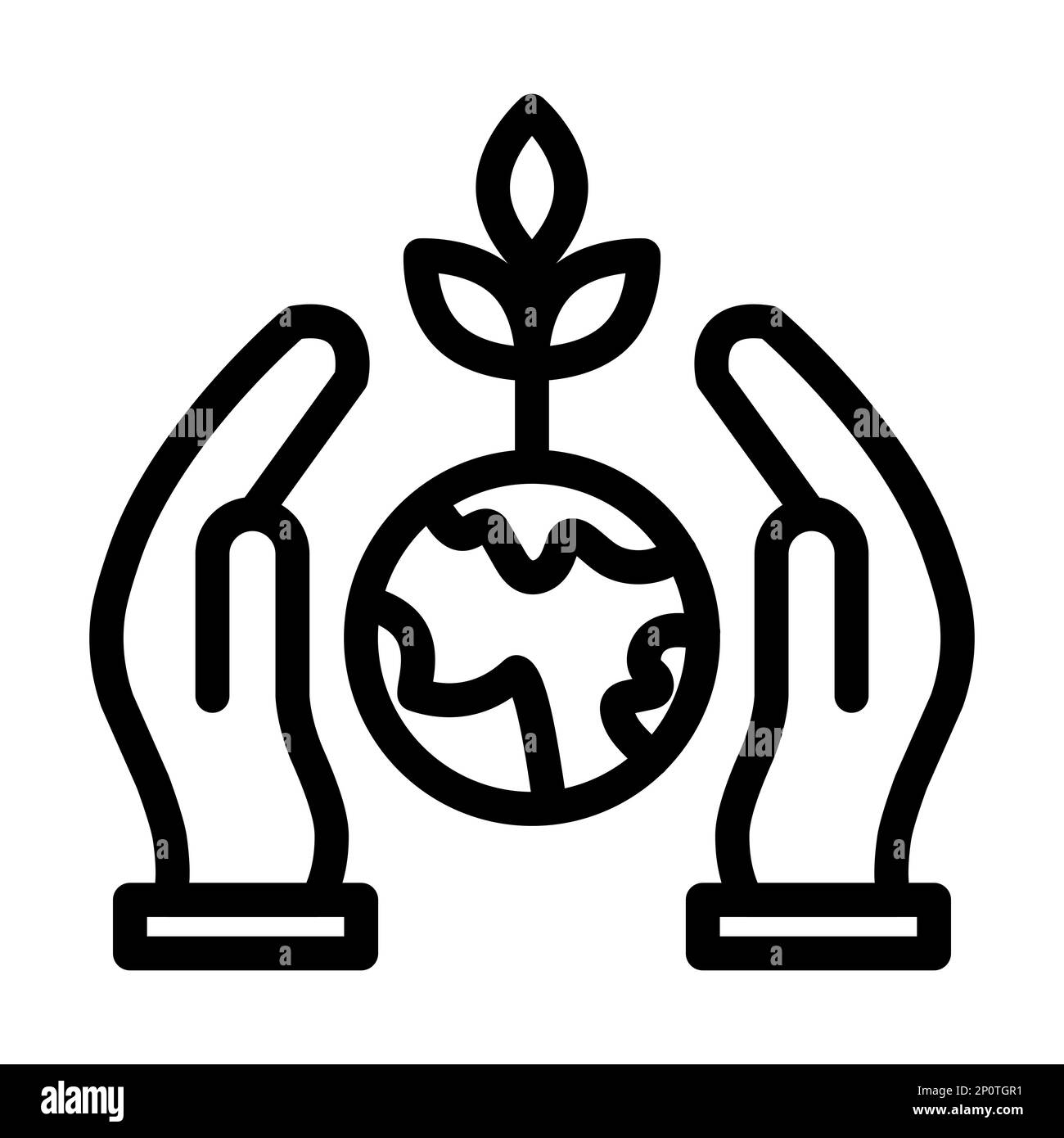 Sustainable Development Vector Thick Line Icon For Personal And ...