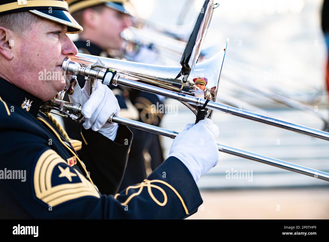 The U.S. Army Band, "Pershing's Own," participates in an Armed Forces ...
