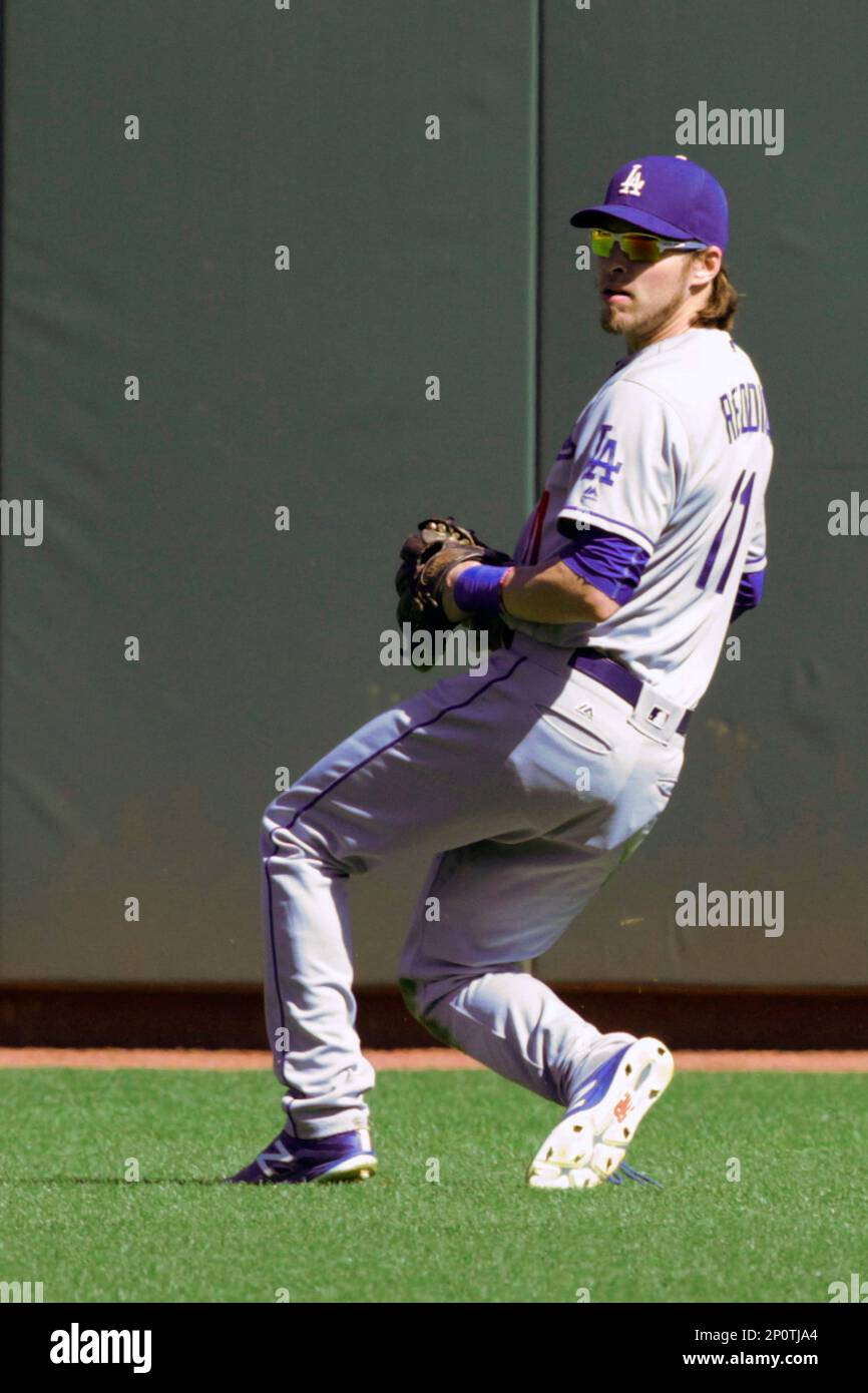 Los Angeles Dodgers second baseman Micah Johnson (11) during an MLB ...