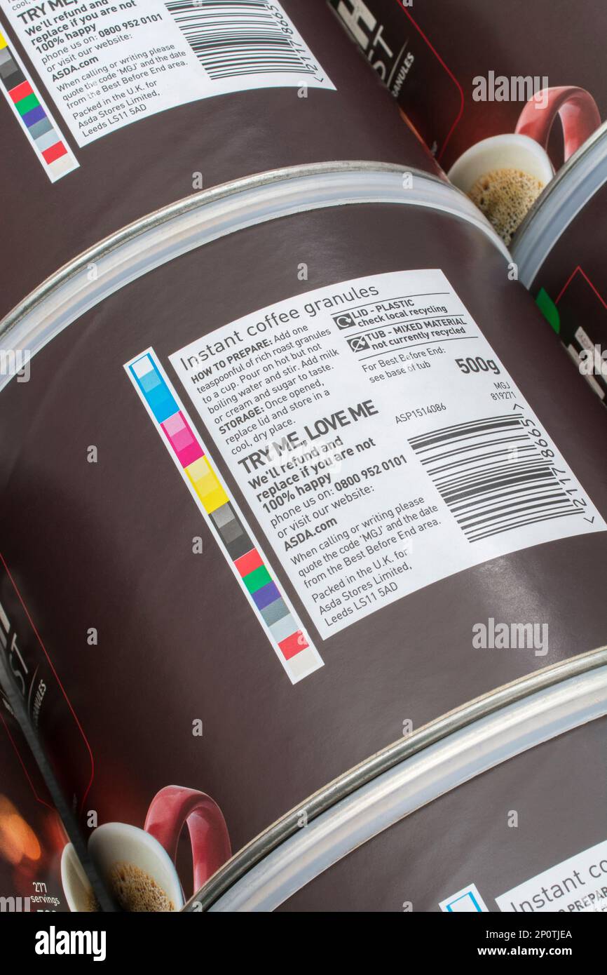 Asda 500g bulk coffee hi-res stock photography and images - Alamy