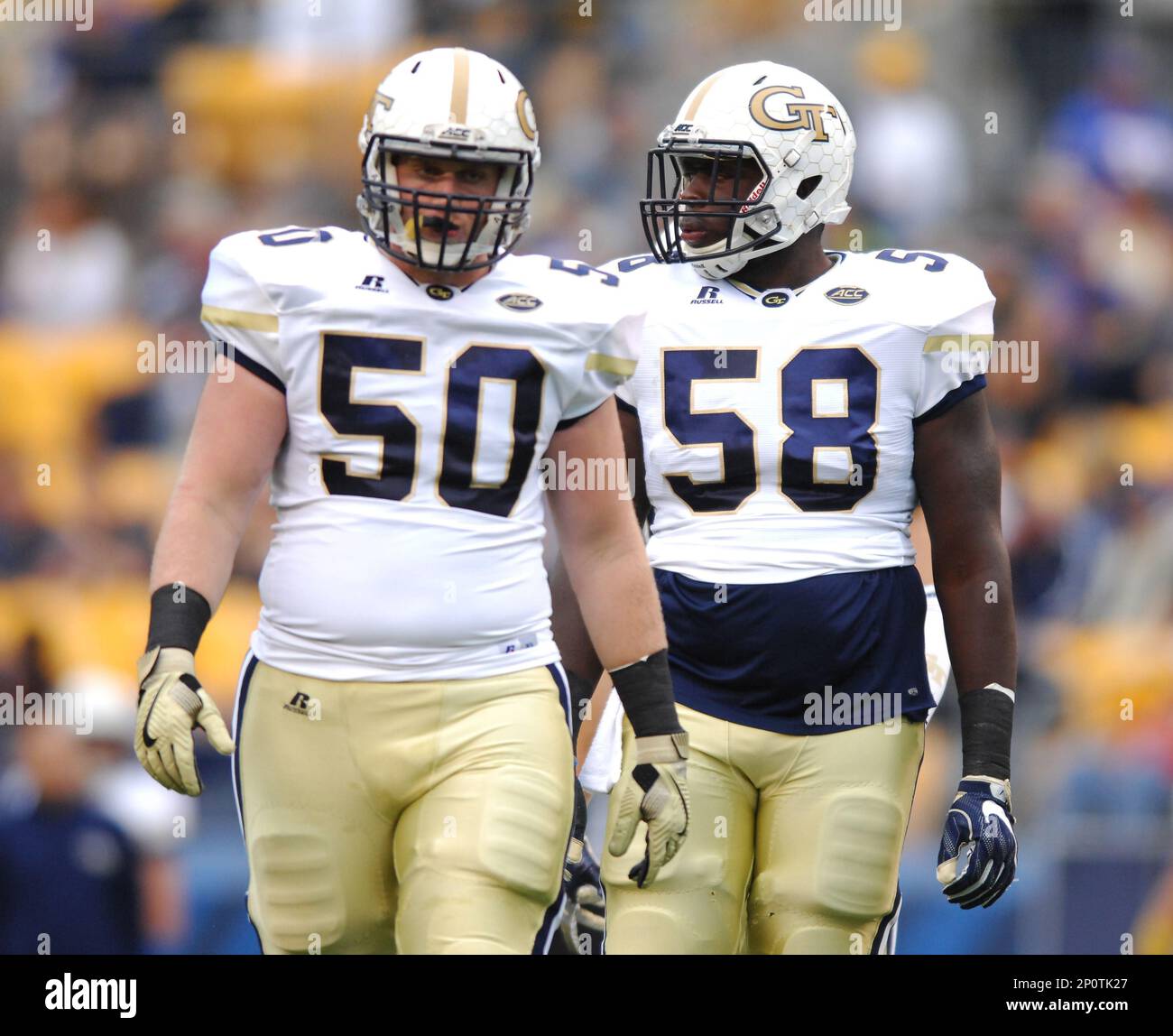 October 8th, 2016: Andrew Marshall #50 & Freddie Burden #58 during the ...