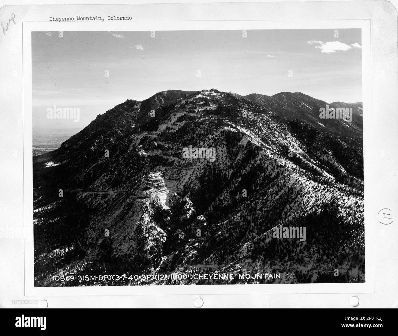Cheyenne mountain Black and White Stock Photos & Images - Alamy