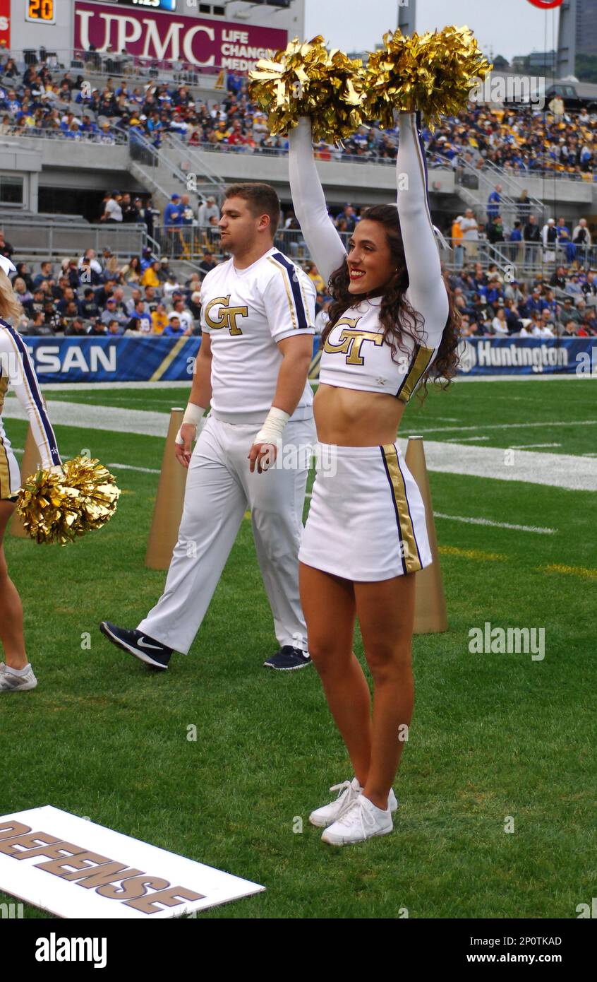 October 8th, 2016: Georgia Tech cheerleaders during the George Tech vs ...