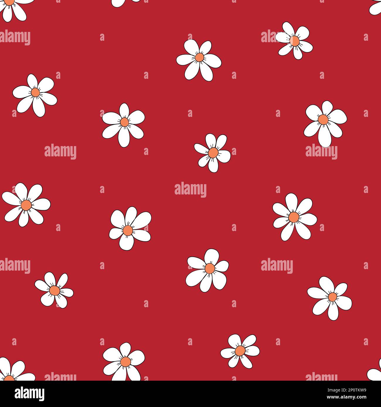 Seamless floral pattern based on traditional folk art ornaments ...