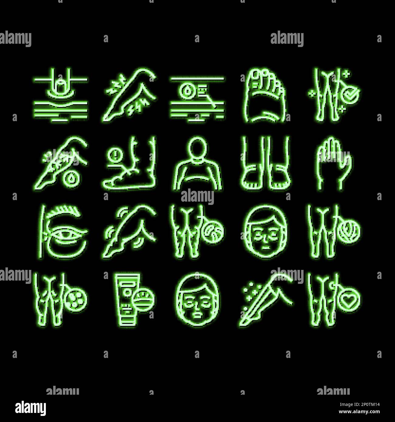 Edema Disease Symptom neon glow icon illustration Stock Vector Image ...