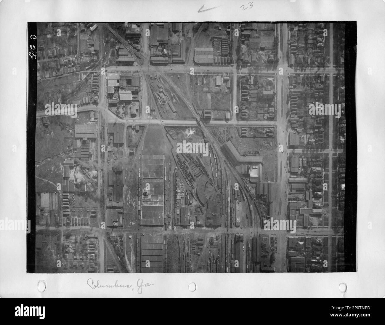 Georgia - Columbus, Aerial Photograph Stock Photo - Alamy