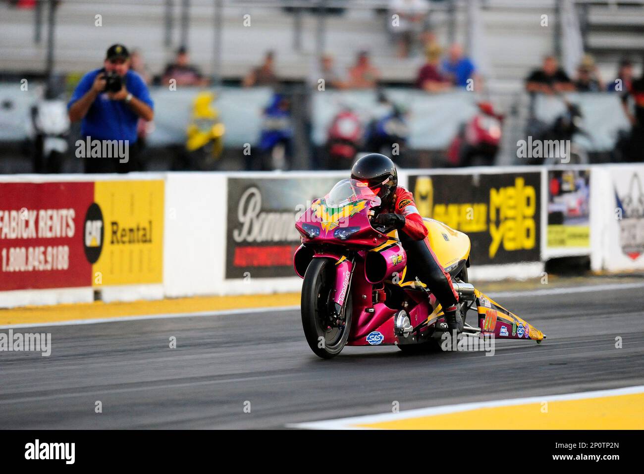 23 September 2016: Melissa Surber (7119 PSM) Buell NHRA Pro Stock ...