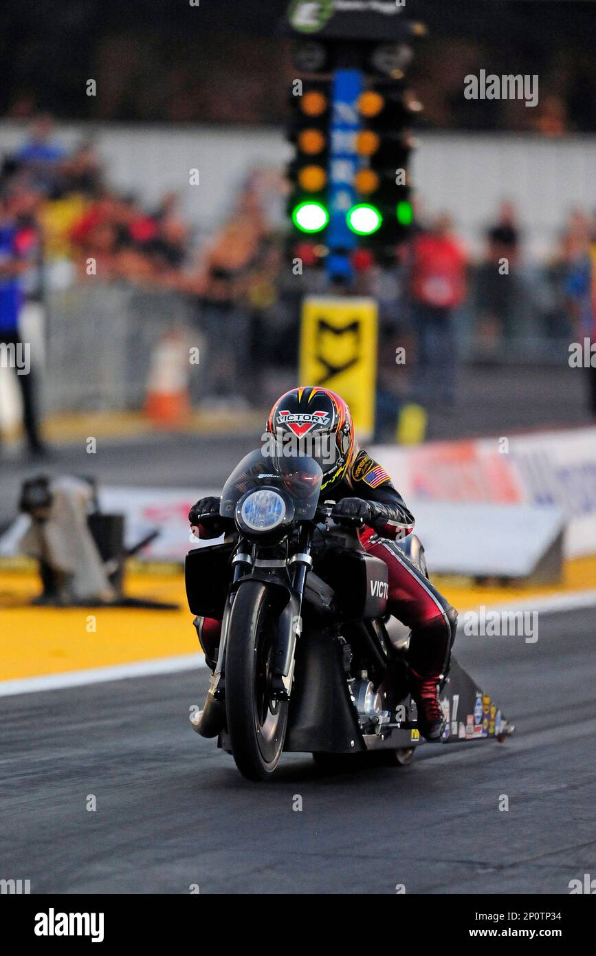 23 September 2016: Andrew Hines (1 PSM) Harley Davidson V-Rod NHRA Pro ...
