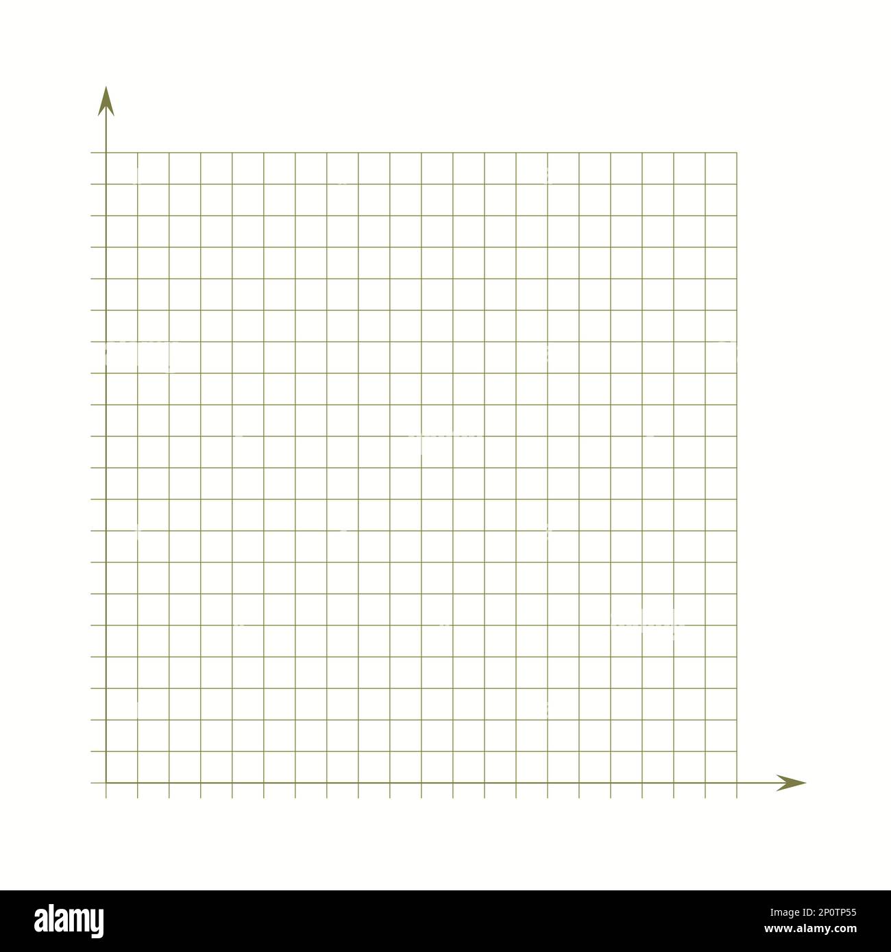 Grid paper. Mathematical graph. Cartesian coordinate system with x-axis ...