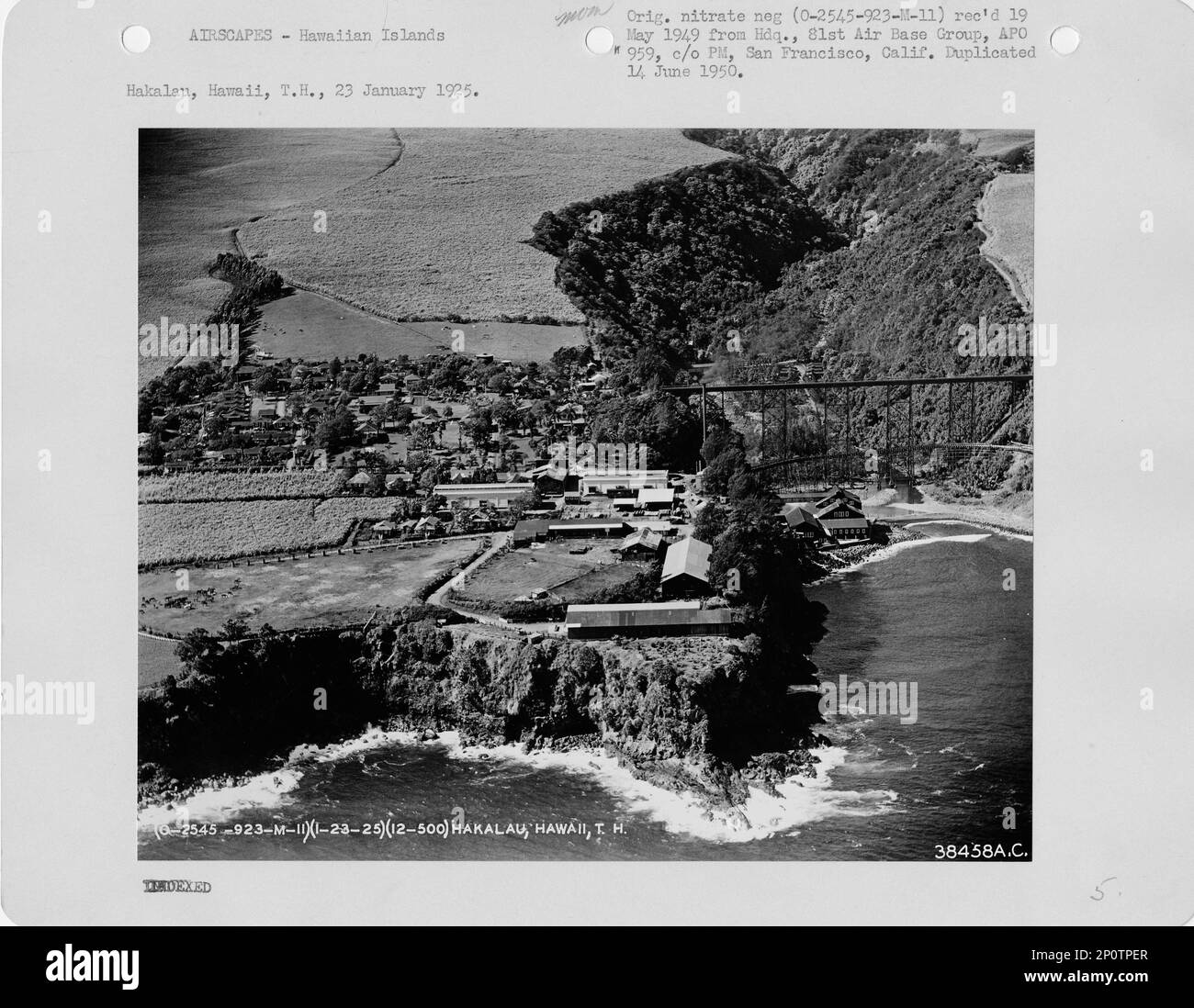 Hawaii - Hakalau, Aerial Photograph Stock Photo - Alamy