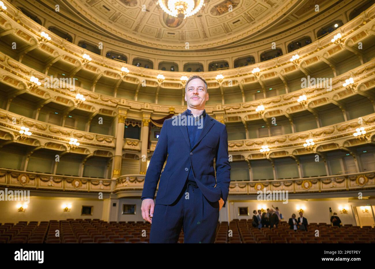 Dresden, Germany. 03rd Mar, 2023. Actor Thomas "Tom" Wlaschiha speaks ...