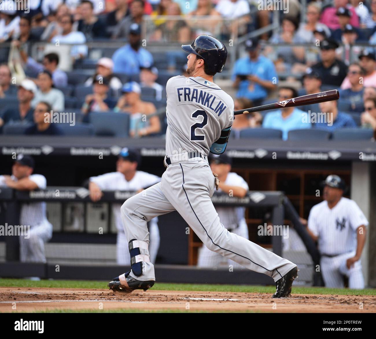 Tampa Bay Rays infielder Nick Franklin (2) during game against the New ...