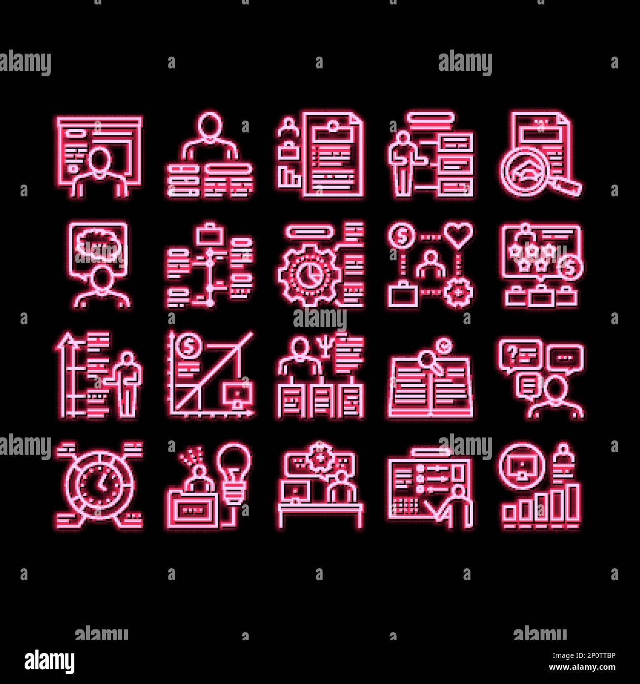 About Me Presentation neon glow icon illustration Stock Vector Image ...