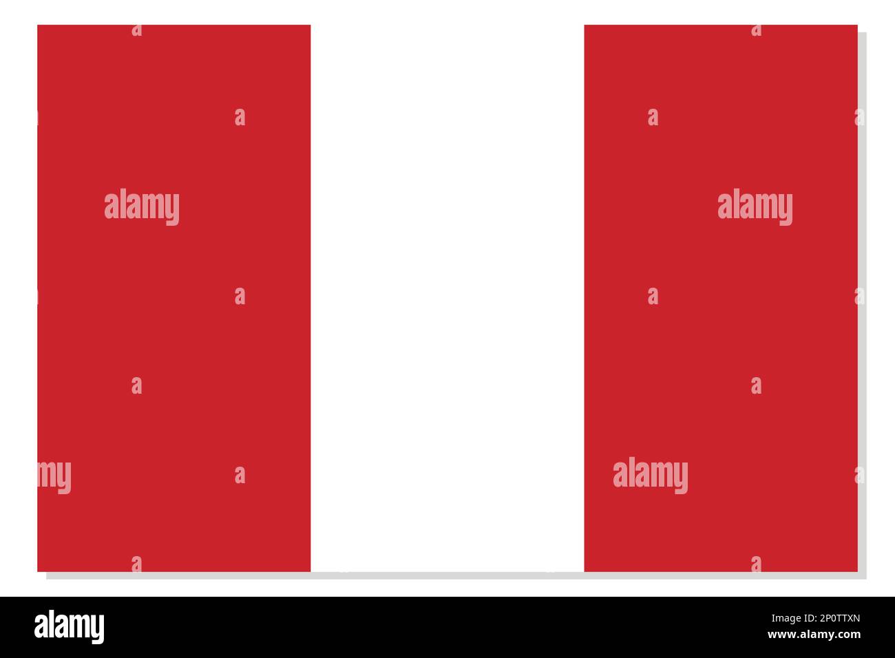 Flag of Peru. Peruvian national symbol in official colors. Template ...