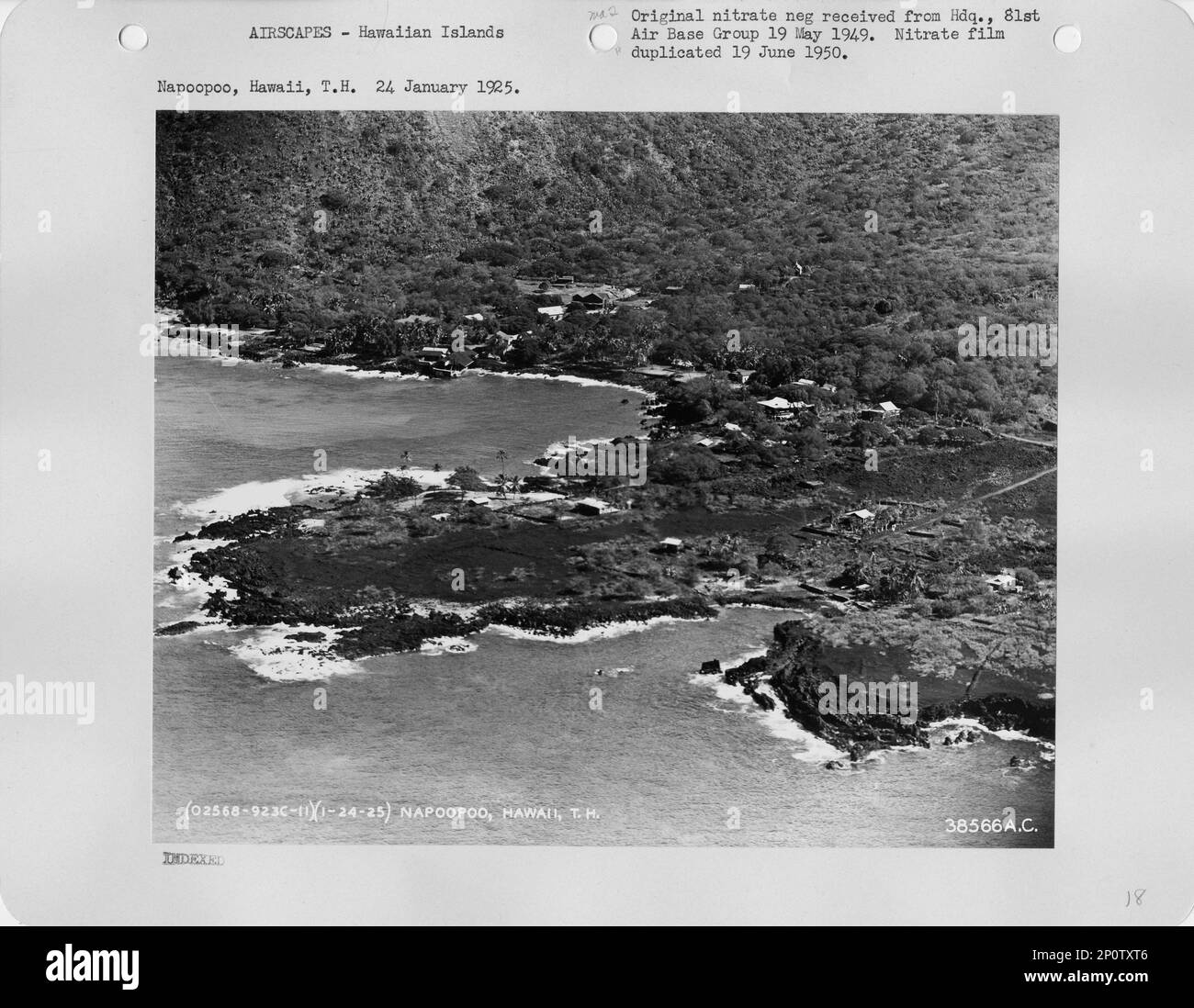 Hawaii - Napoopoo, Aerial Photograph Stock Photo - Alamy